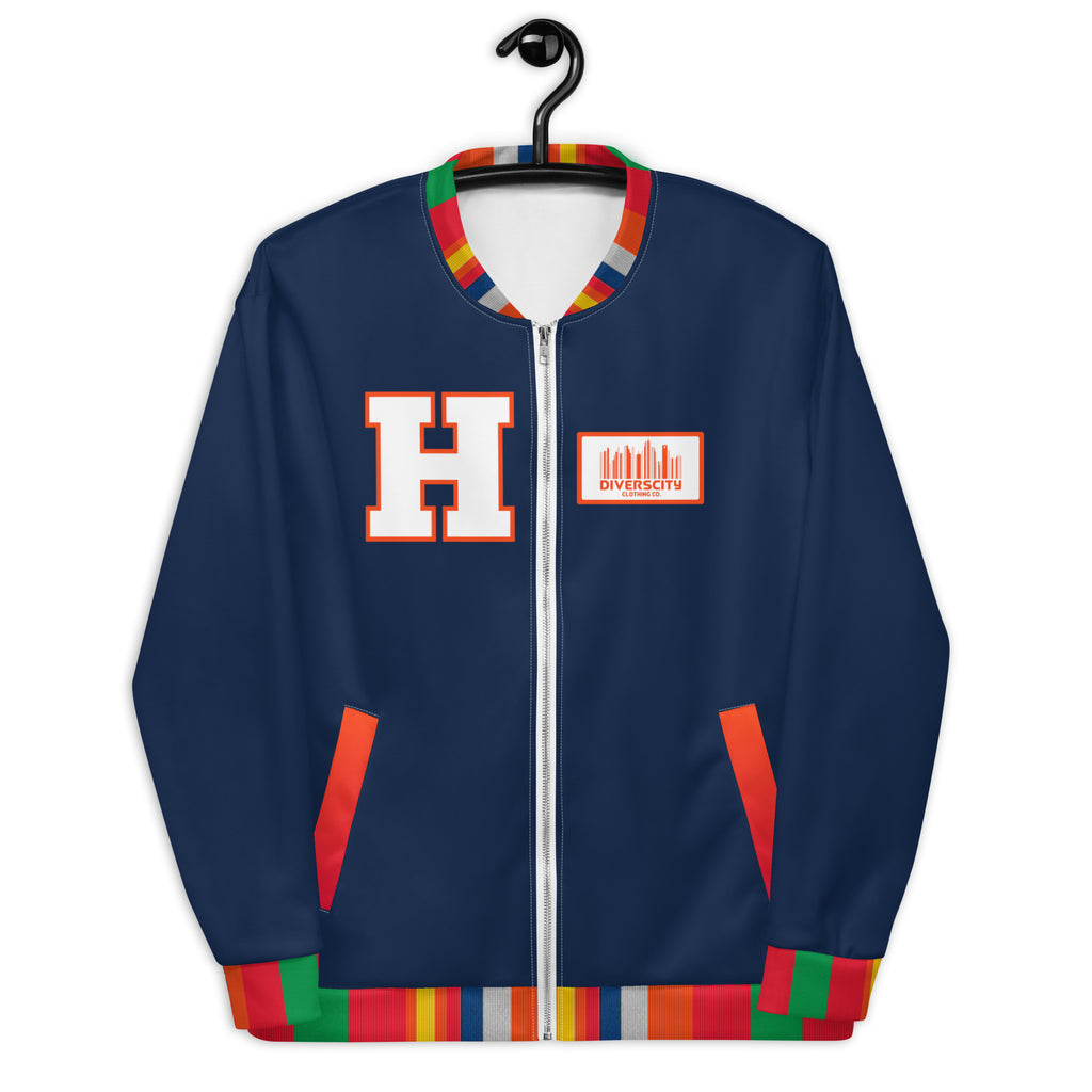 HTX Baseball Unisex Bomber Jacket – Diverscity Clothing Co.,LLC